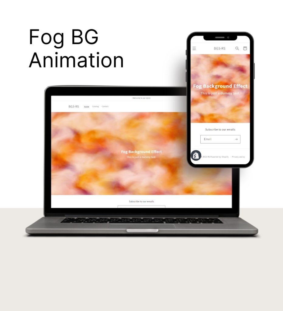 Fog Animation Section Template – HTML/CSS/JS (Customizable) - RS Digitals