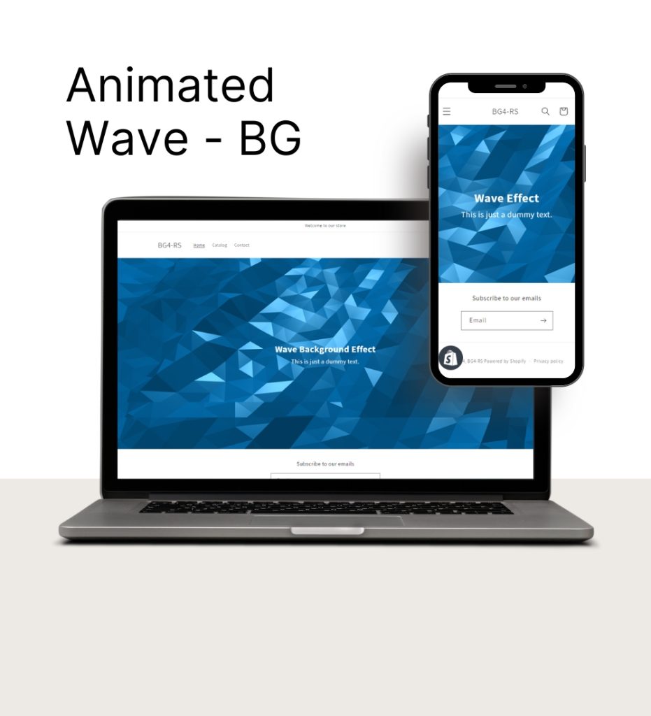 Interactive Wave Background Section – HTML/CSS/JS (Customizable) - RS Digitals