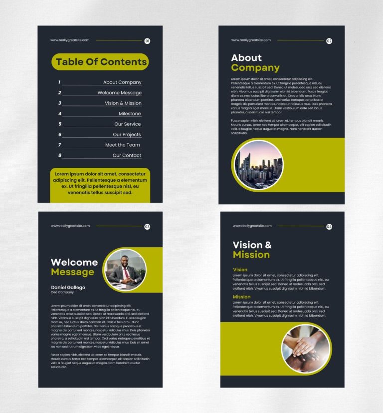 Editable 10-Page Company Profile Template for Canva - RS Digitals