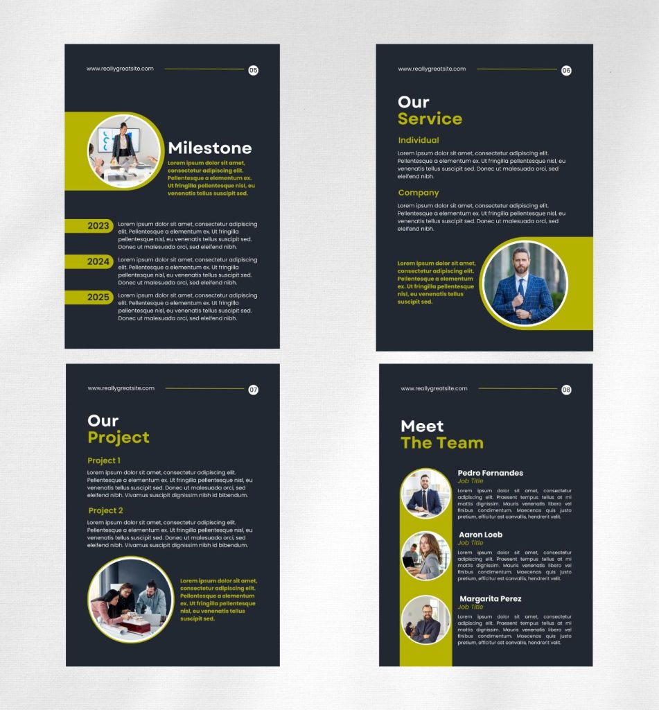Editable 10-Page Company Profile Template for Canva - RS Digitals