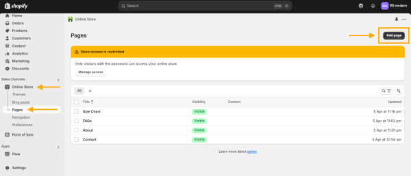 How to Set Up a Shopify Navigation Menu - 2025