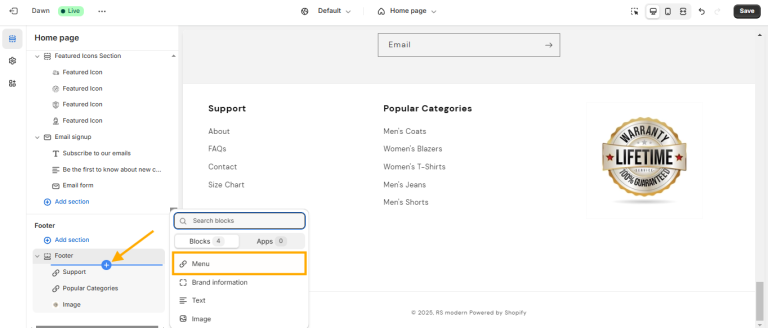 How to Set Up a Shopify Navigation Menu - 2025