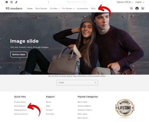 How to Set Up a Shopify Navigation Menu - 2025