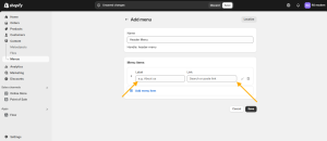 How to Set Up a Shopify Navigation Menu - 2025