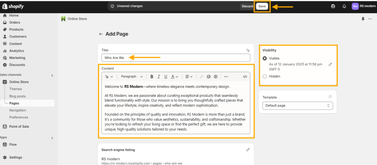 How to Set Up a Shopify Navigation Menu - 2025