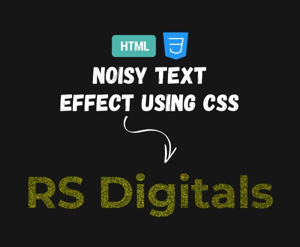 Css Trick Create A Grainy Text Effect Using Only Html And Css