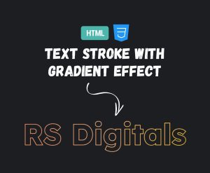How to Create a Gradient Text Stroke Effect Using HTML & CSS